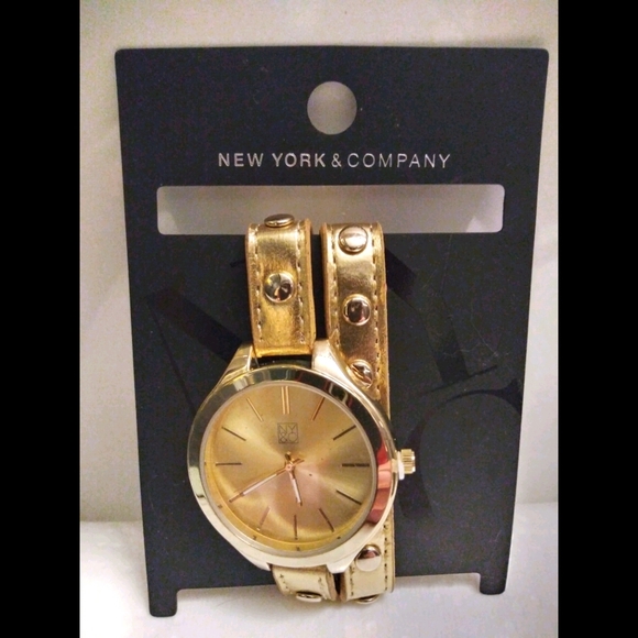 New York & Company | Accessories | Nwt Nyco Gold Tone Watch With ...